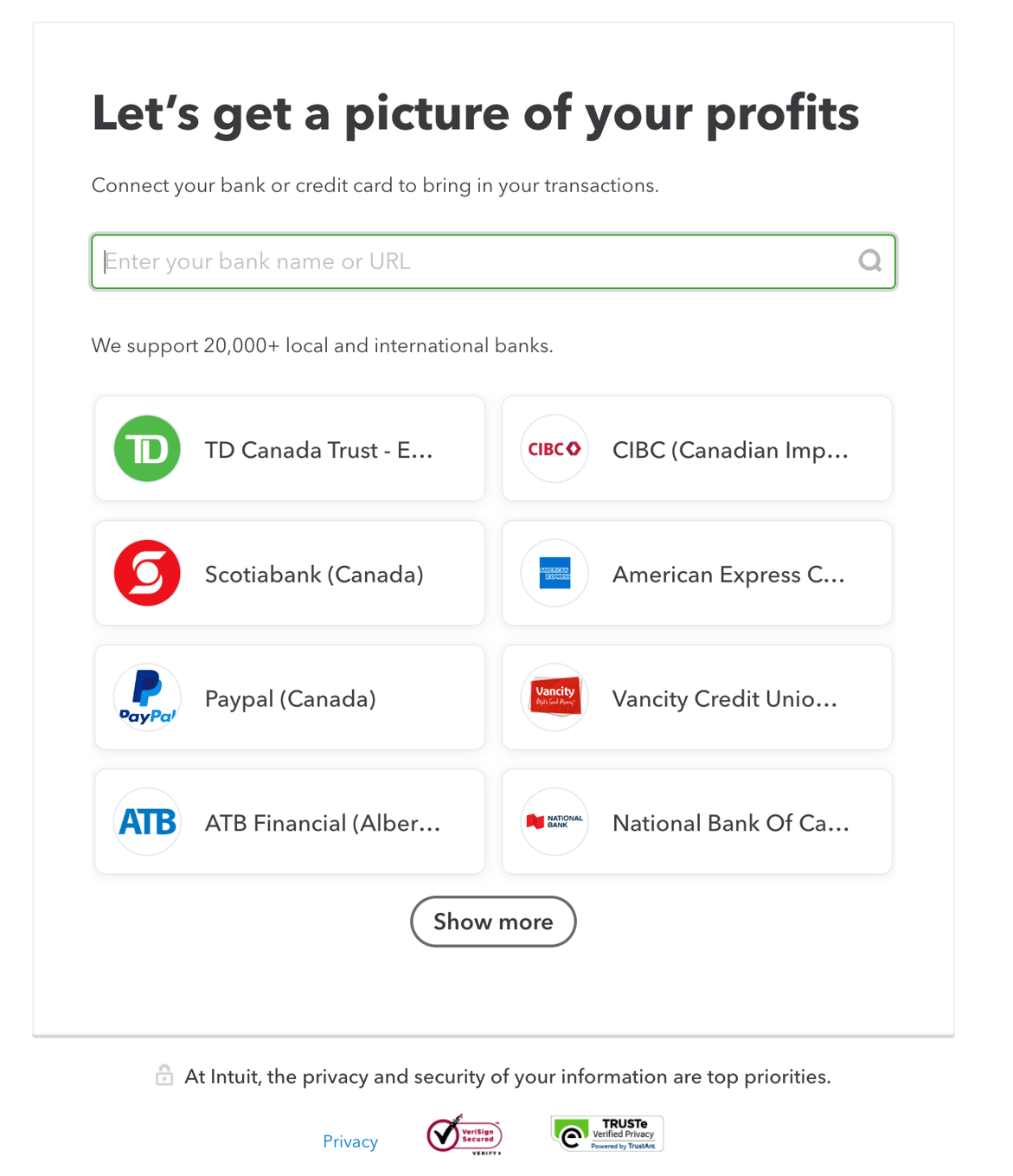 How to connect a new bank account / credit card to Quickbooks (QBO)